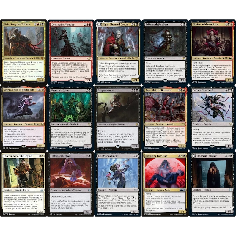 Elite Commander Mardu Vampire Deck - Black Red White - EDH -100 Card ...