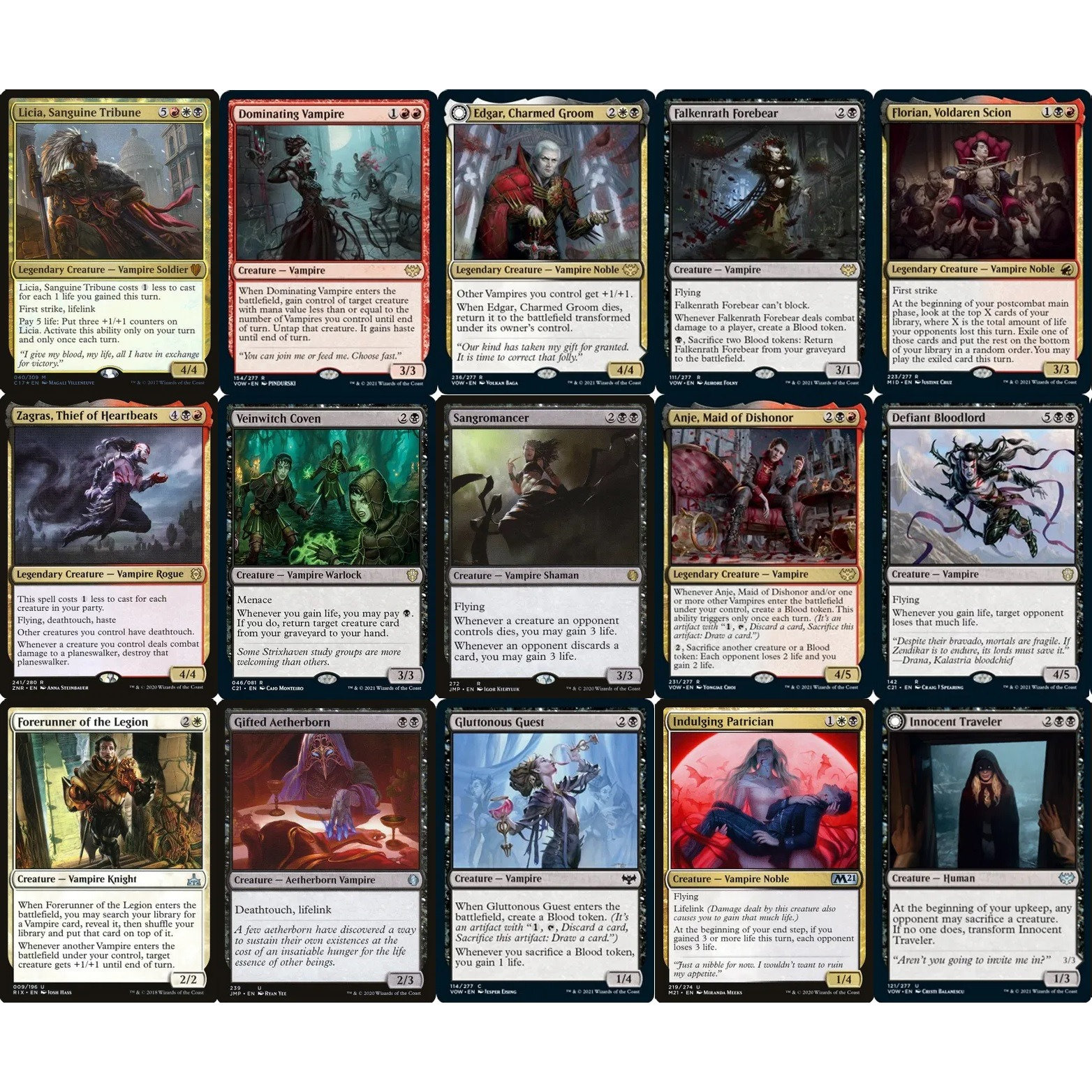 Elite Commander Mardu Vampire Deck - Black Red White - EDH -100 Card - MTG NM/M - Etsy