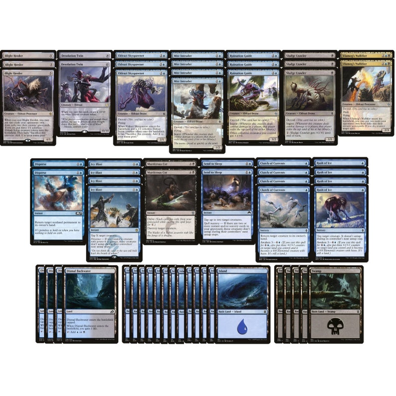 Blue Black Eldrazi Control Deck - MTG Magic the Gathering - Ready to ...