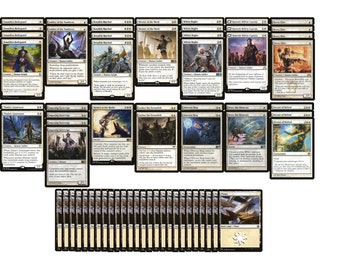 Worthy Knight-mono White Knights 60 CARD MTG Magic the Gathering Deck ...