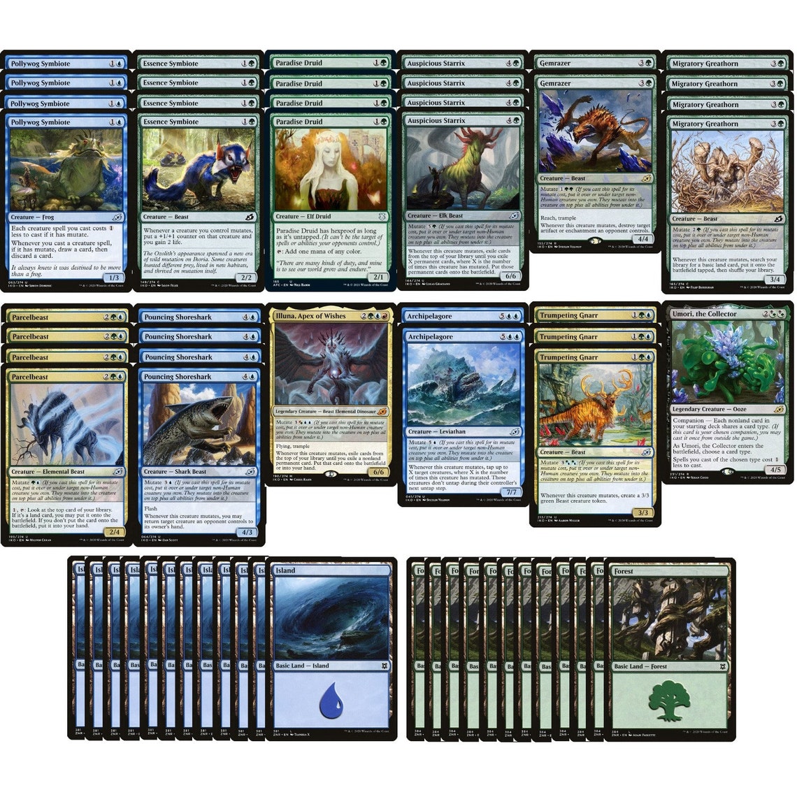 ELITE Simic Mutate Deck - Blue Green - Very Powerful - 60 Card - MTG ...