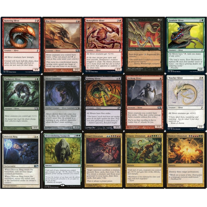 ELITE Commander Sliver Deck - EDH - the First Sliver - 100 Card - MTG ...