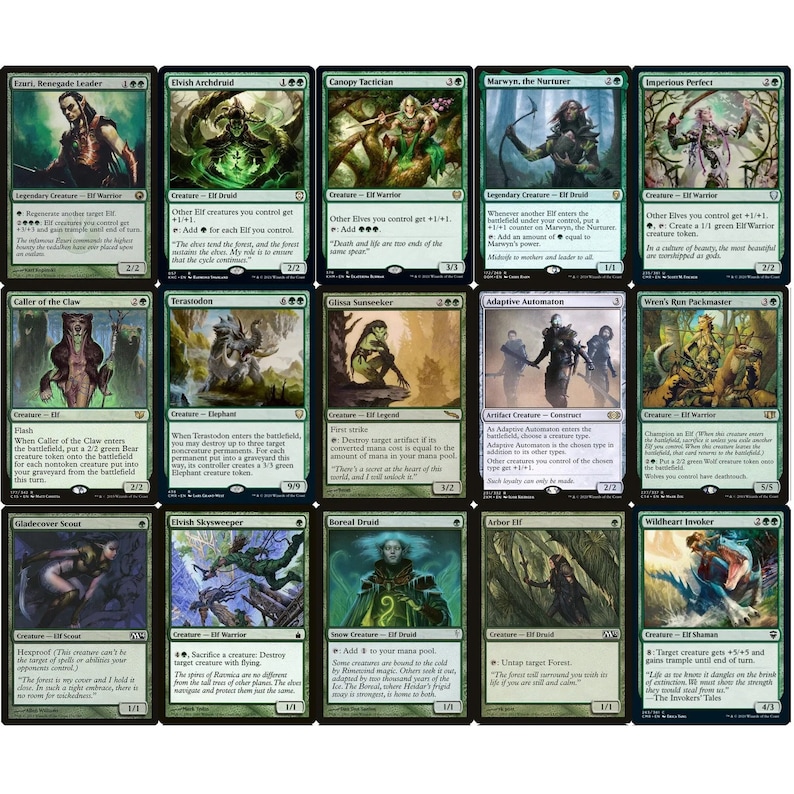 ELITE Commander Elf Deck - EDH - Ezuri - 100 Card - MTG - Ready to Play ...