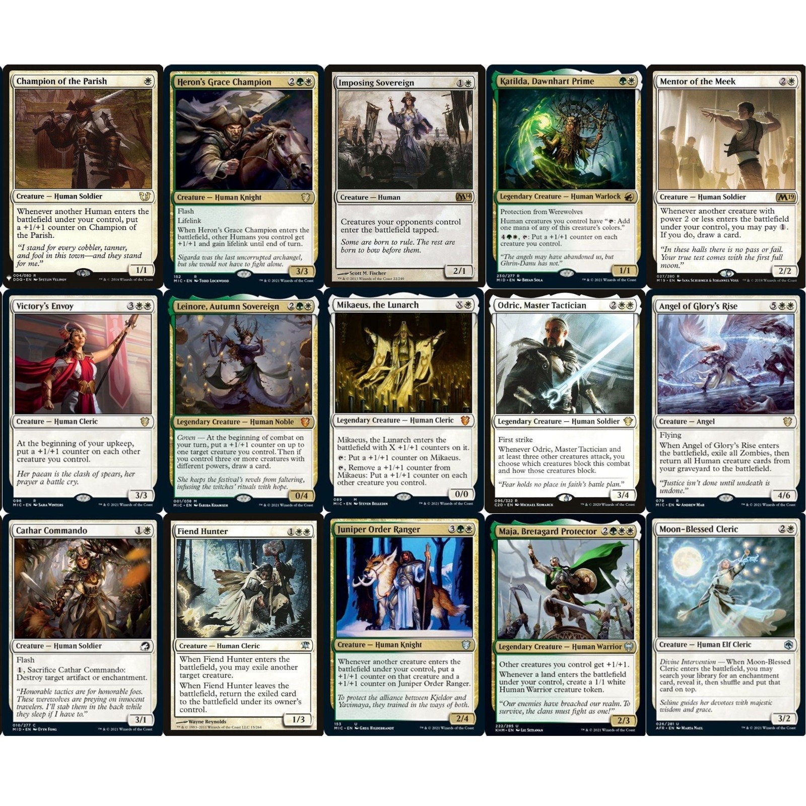 Elite Commander Human Deck - Selesnya Green White - Very Strong - 100 ...