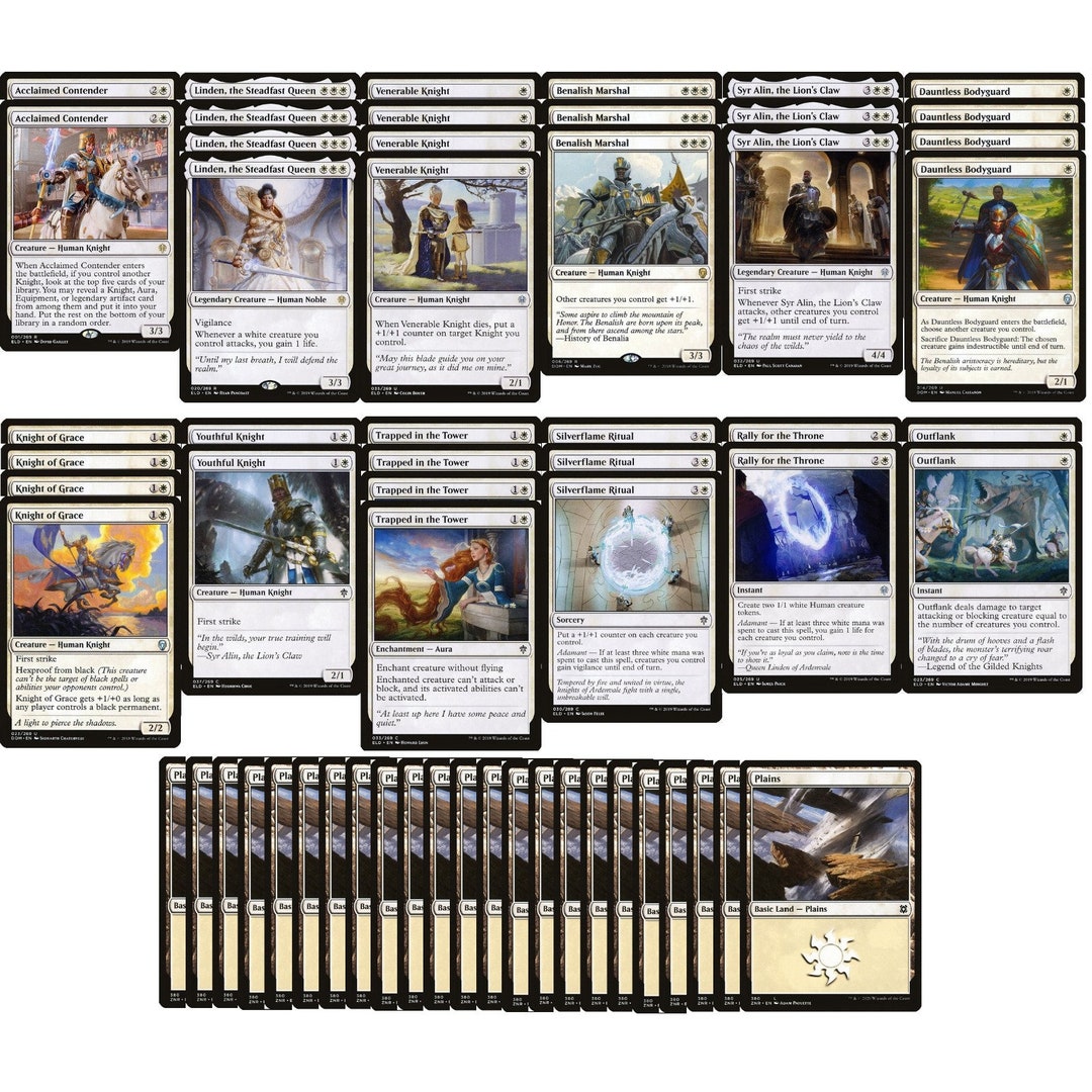 White Creature Deck - Knight - Powerful - 60 Card - Modern MTG NM/M! - Etsy