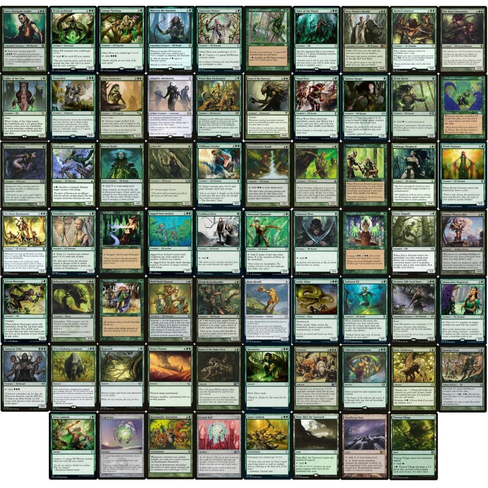 ELITE Commander Elf Deck - EDH - Ezuri - 100 Card - MTG - Ready to Play ...