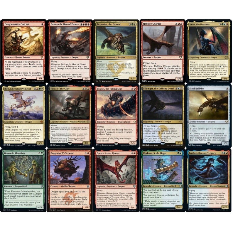 Elite Commander Dragon Deck - Ur-dragon - Cedh EDH - Powerful - 100 ...