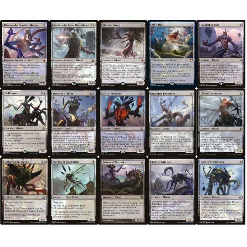 ELITE Commander Eldrazi Deck - Ulamog - EDH - 100 Card - MTG - Ready to ...