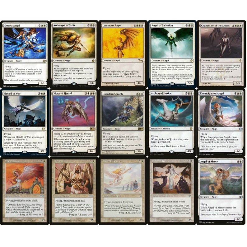 ELITE Commander Angel Deck EDH Reya Dawnbringer 100 Card MTG - Etsy