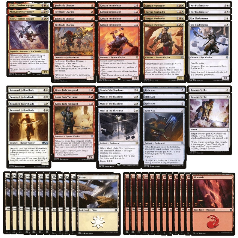 Elite Boros Warrior Deck - Red White - Very Powerful - 60 Card - MTG NM ...