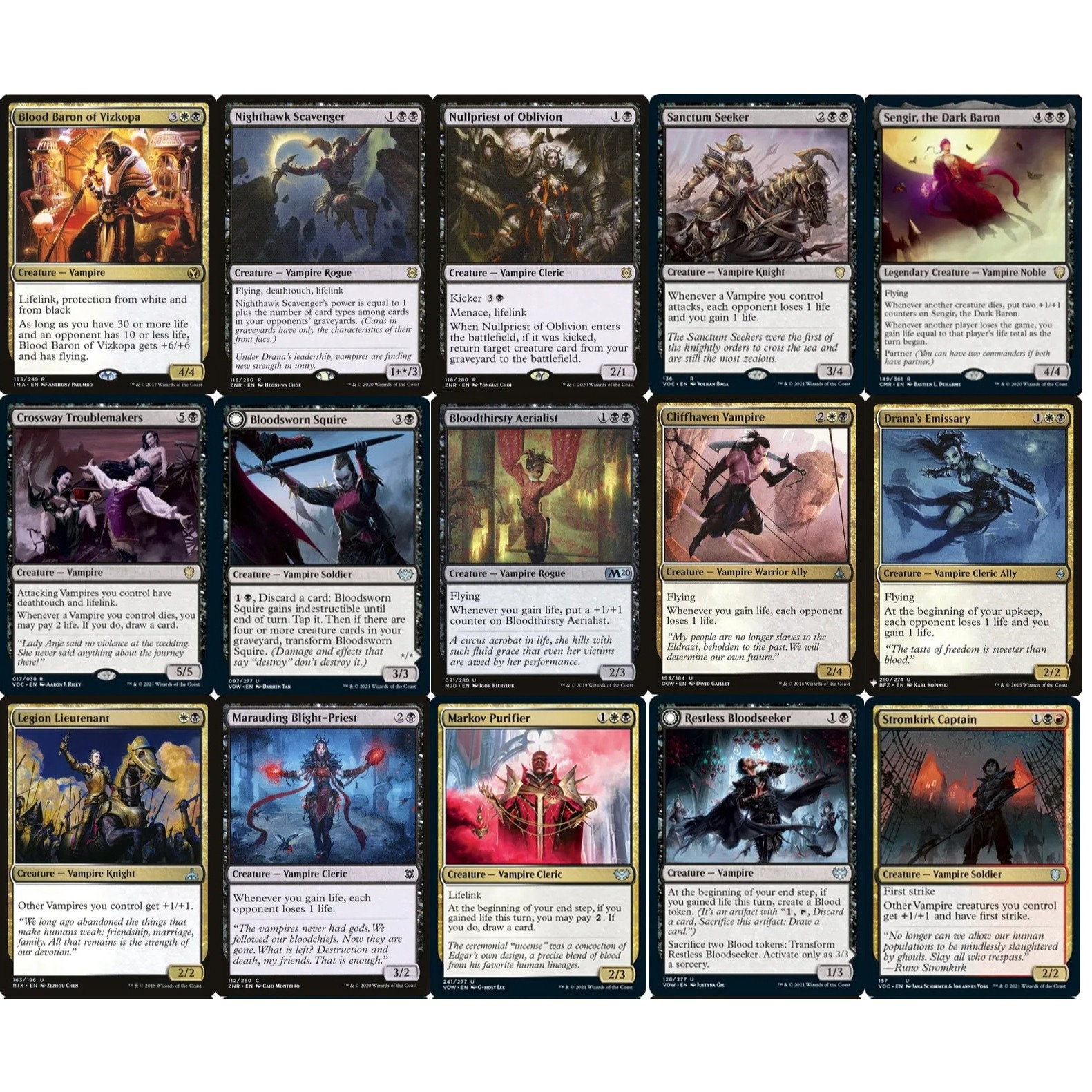 Elite Commander Mardu Vampire Deck - Black Red White - EDH -100 Card ...