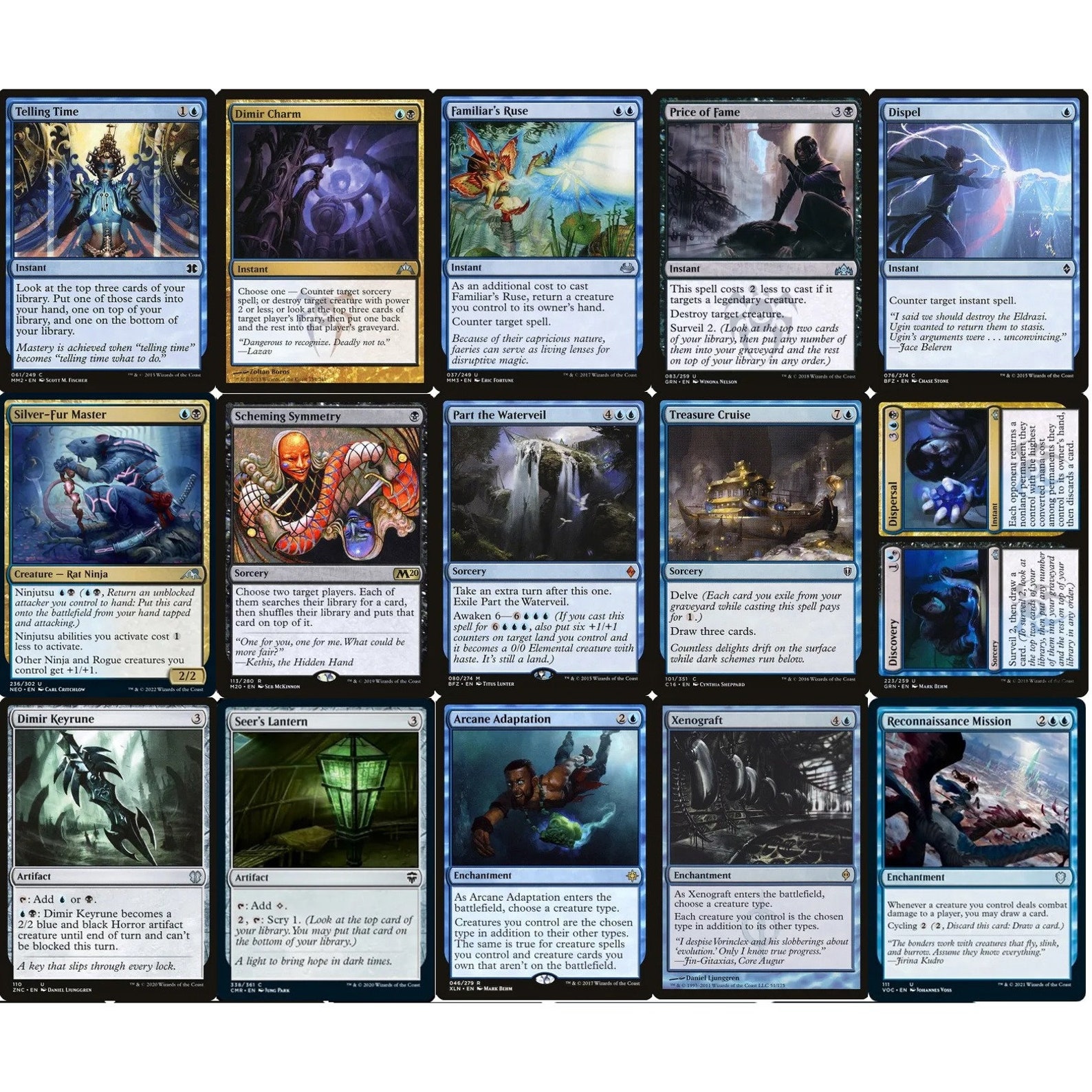 Commander Ninja Deck - Yuriko - Dimir Blue Black - EDH -100 Card - MTG ...