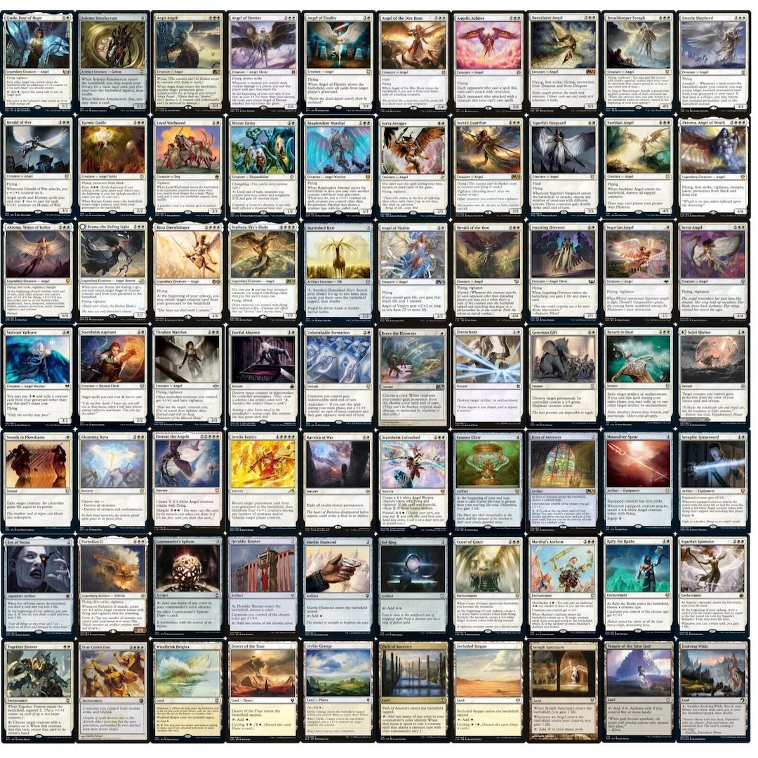 Commander Giada Angel Deck - Mono White - EDH - Powerful - 100 Card ...