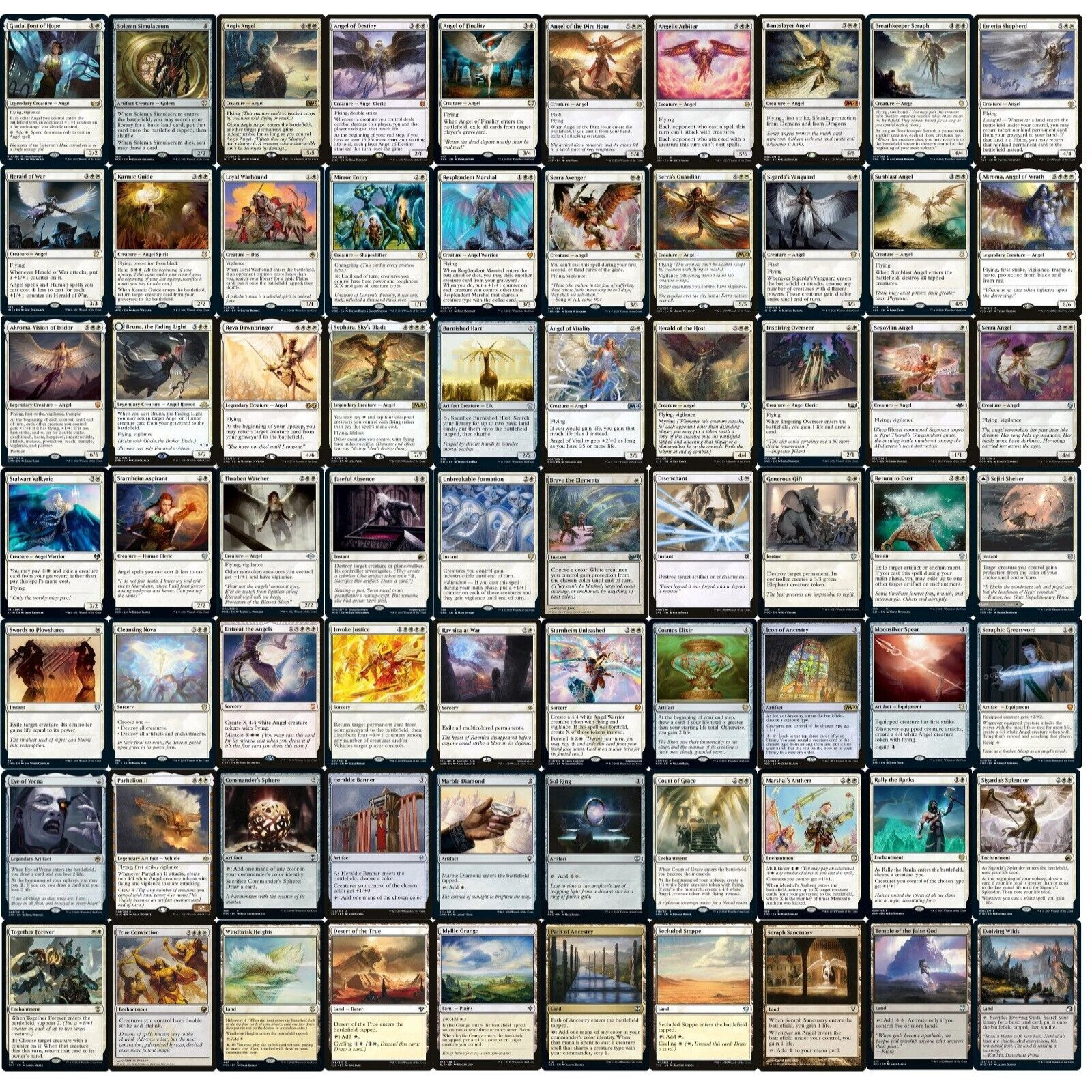 Commander Giada Angel Deck - Mono White - EDH - Powerful - 100 Card ...