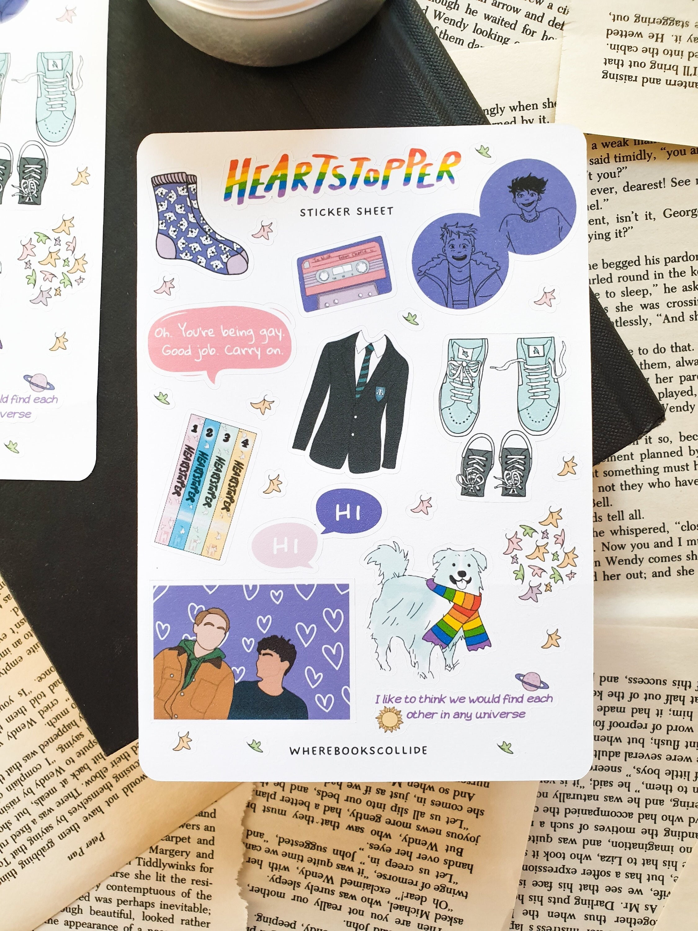 Heartstopper Sticker Sheet Matte Sticker Sheet Inspired by - Etsy UK