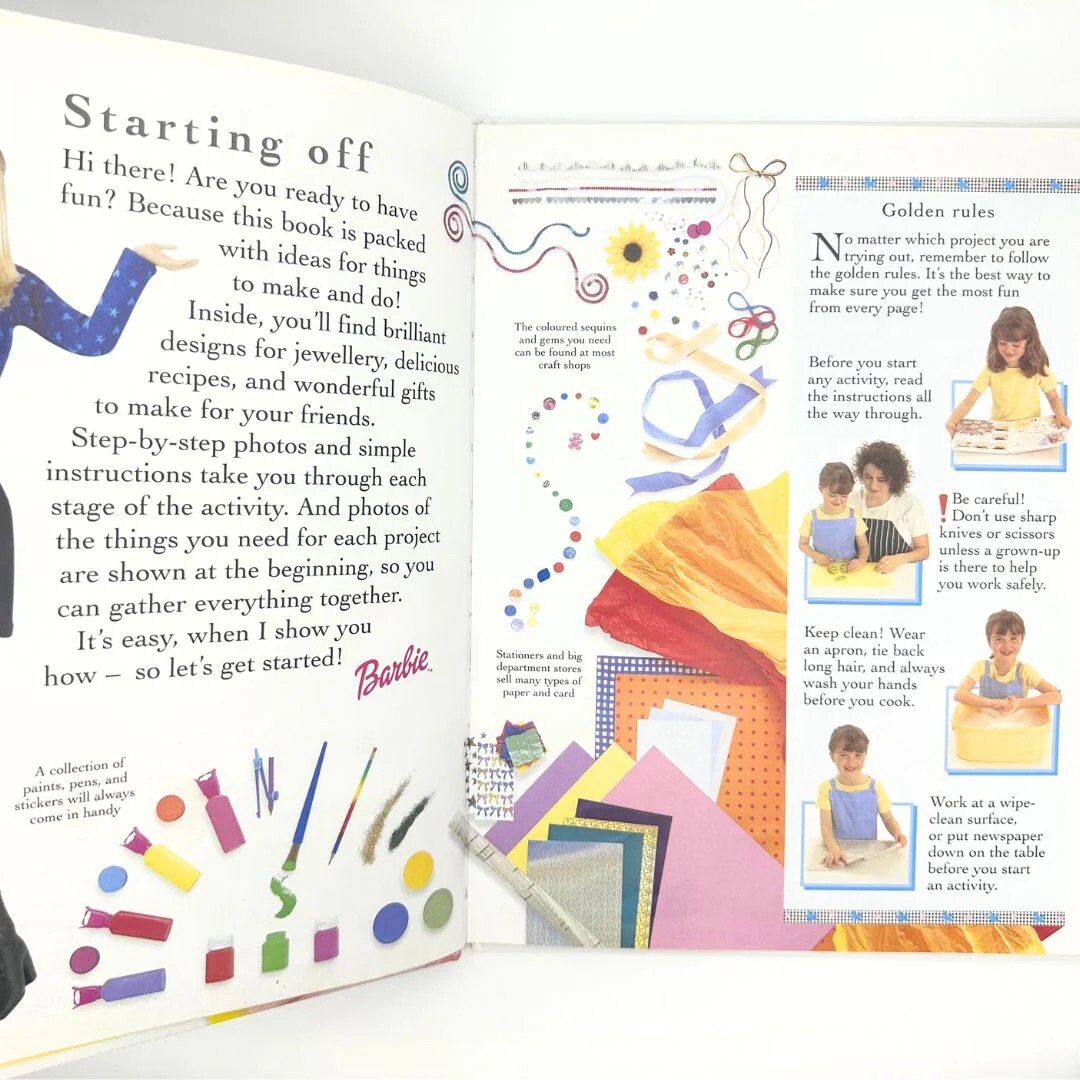 2000 Barbie Busy Day Activity Book - Etsy