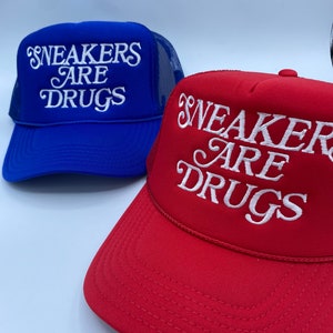 Sneakers Are Drugs Trucker Hat Adjustable Hat Snapback Custom Hat Mesh ...