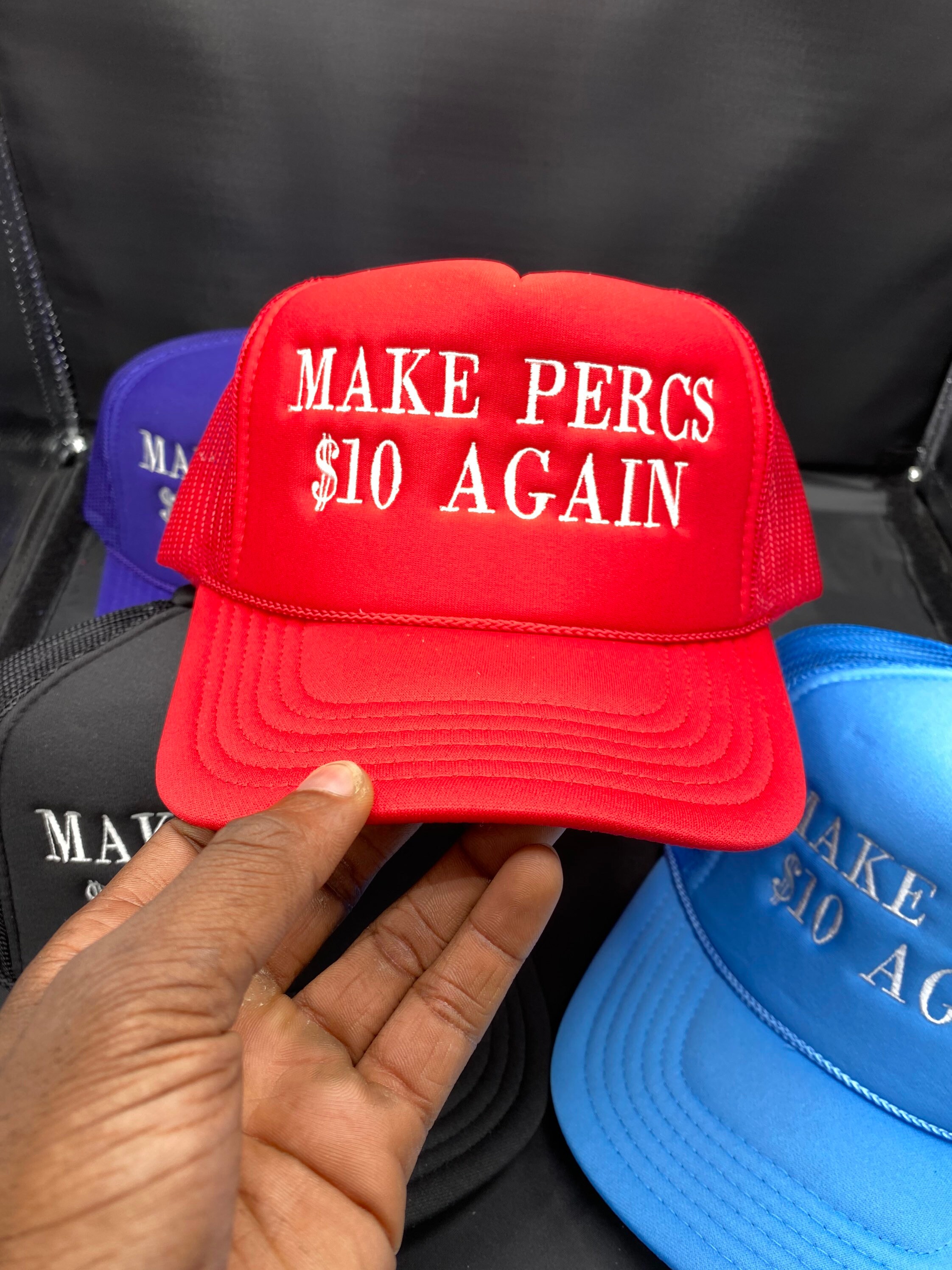 Make Percs 10 Again Trucker - Etsy