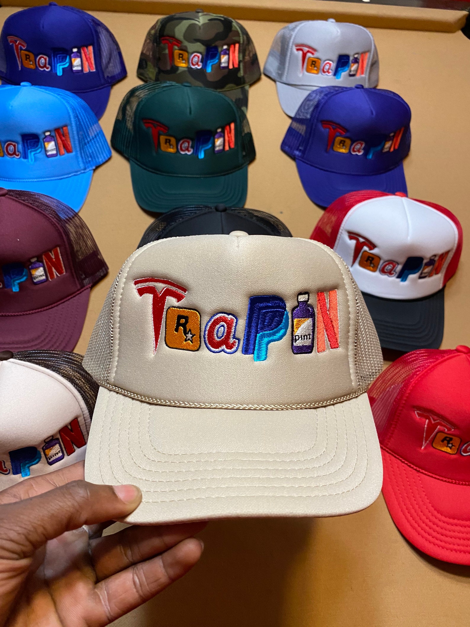 Trappin Trucker Hat NEW COLORS - Etsy