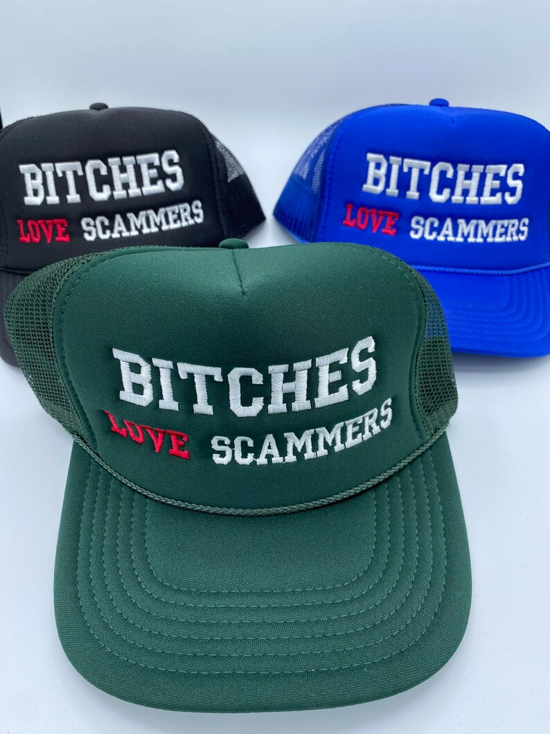 Love Scammers Trucker Hat - Etsy