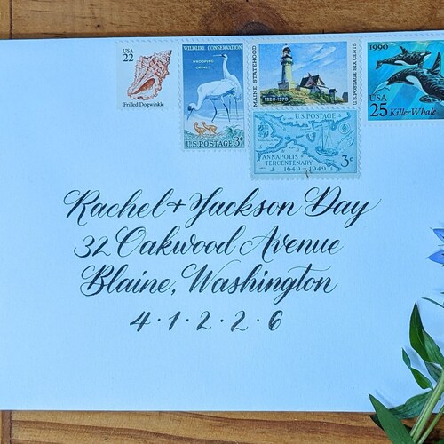Calligraphy Envelope Addressing Wedding Envelope Hand - Etsy