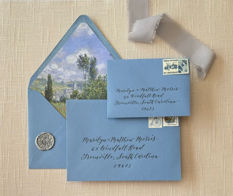 Lulu Style Wedding Envelope Calligraphy • Sample • Do Not Buy! - Etsy