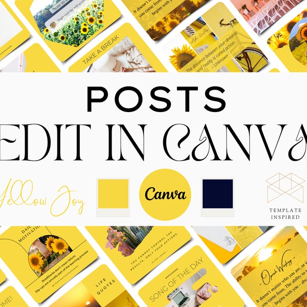 Yellow Instagram - Etsy