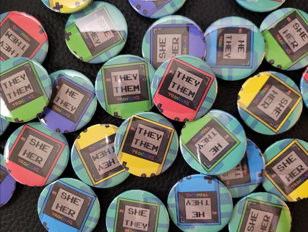 Gayboi Pronoun Buttons 1-1/2" (assorted Colors) - Etsy