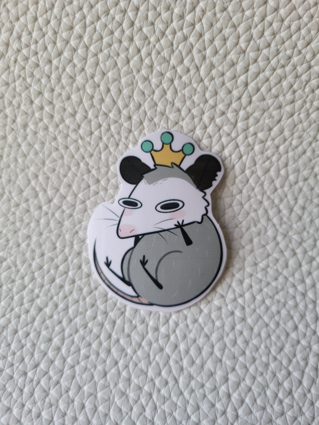 King Opossum Waterproof Vinyl Sticker - Etsy UK