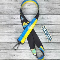 Ukraine Heart Leather Keychain, Flag Blue and Yellow Keyring ...
