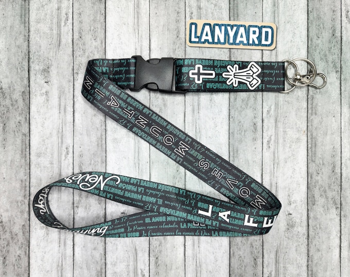 Faith Lanyard Handmade - Unique Lanyard - Key Holder Lanyard, Release ...