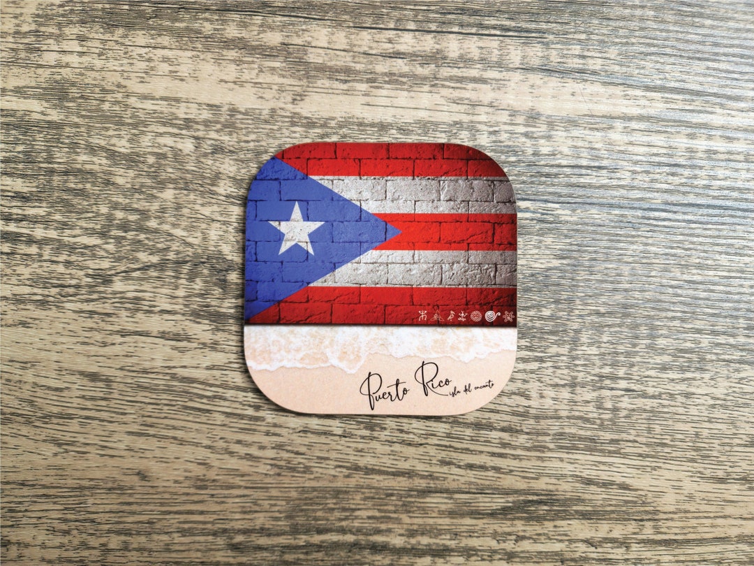 Puerto Rico Coaster Puerto Rican Flag, Boricua, Coqui, WEPA - Etsy