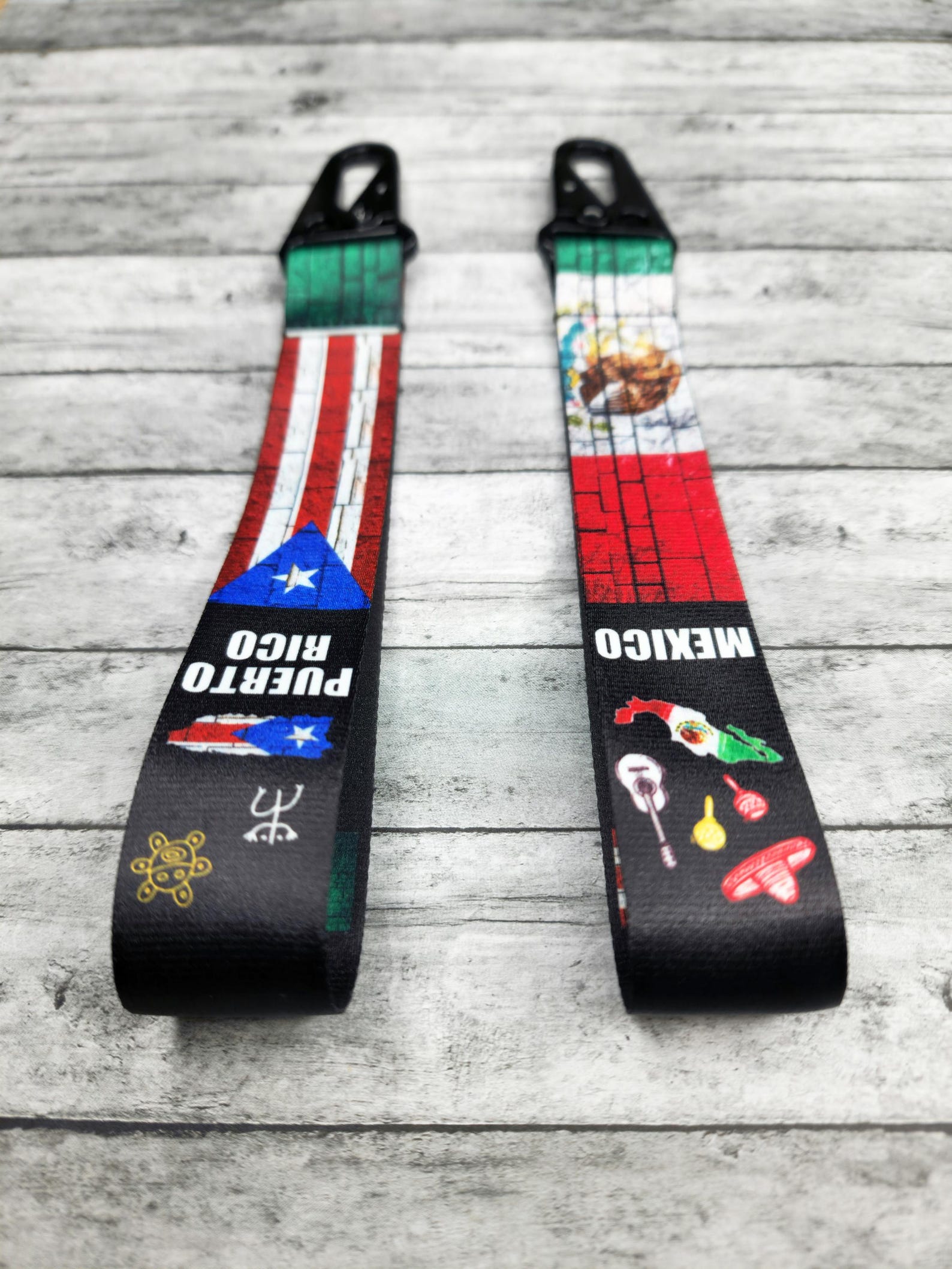 Mexico Puerto Rico Keychain | Puerto Rican and Mexican Key Holder ...