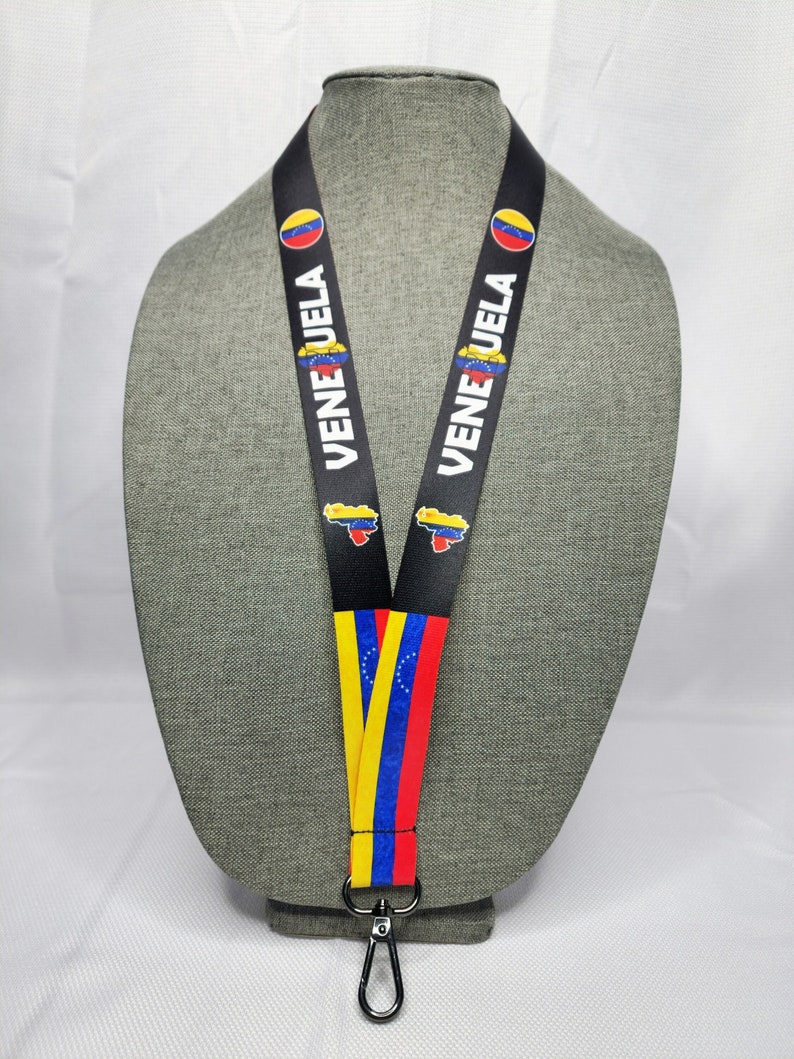 Venezuela Lanyard for Keys or ID Badge, Venezuela Bandera, Venezuela ...