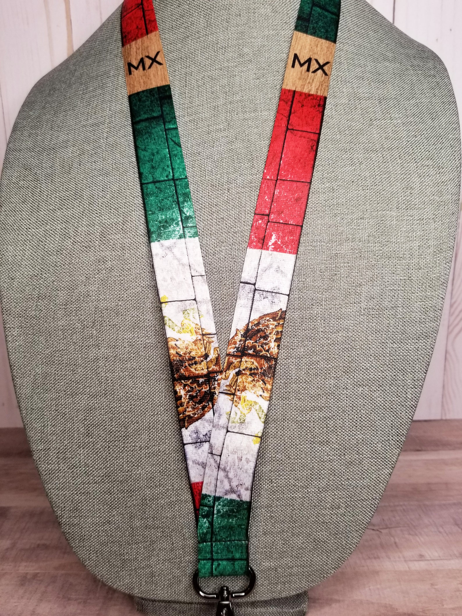 Mexican Lanyard for Keys or ID Badge, Mexico Flag Keychain - Etsy