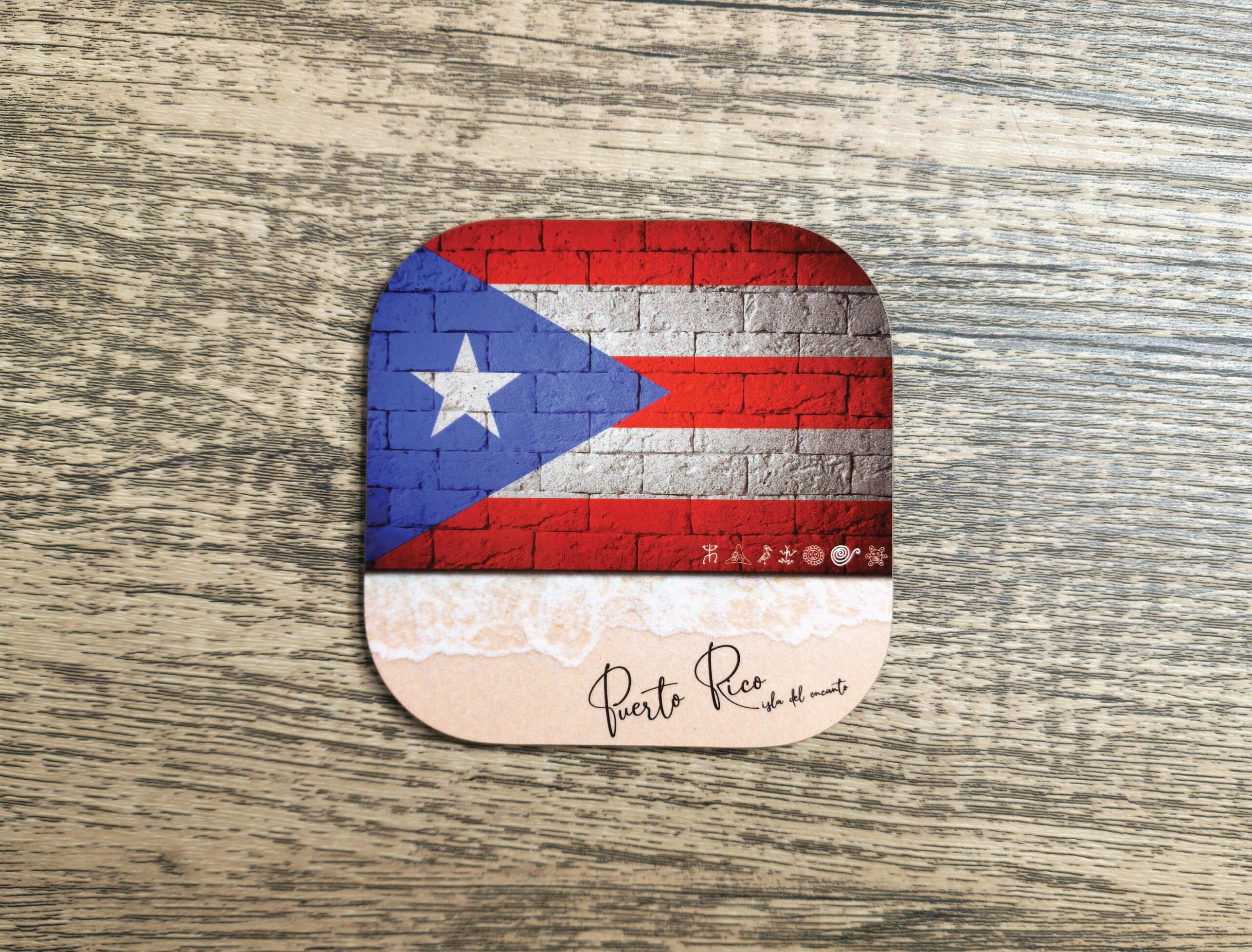 Puerto Rico Coaster Boricua Coqui Puerto Rican Flag WEPA - Etsy
