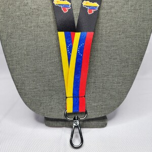 Venezuela Lanyard for Keys or ID Badge, Venezuela Bandera, Venezuela ...
