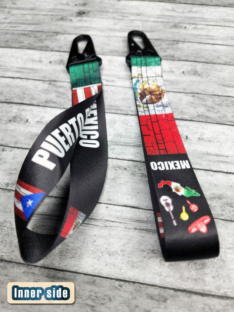 Mexico Puerto Rico Keychain | Puerto Rican and Mexican Key Holder ...