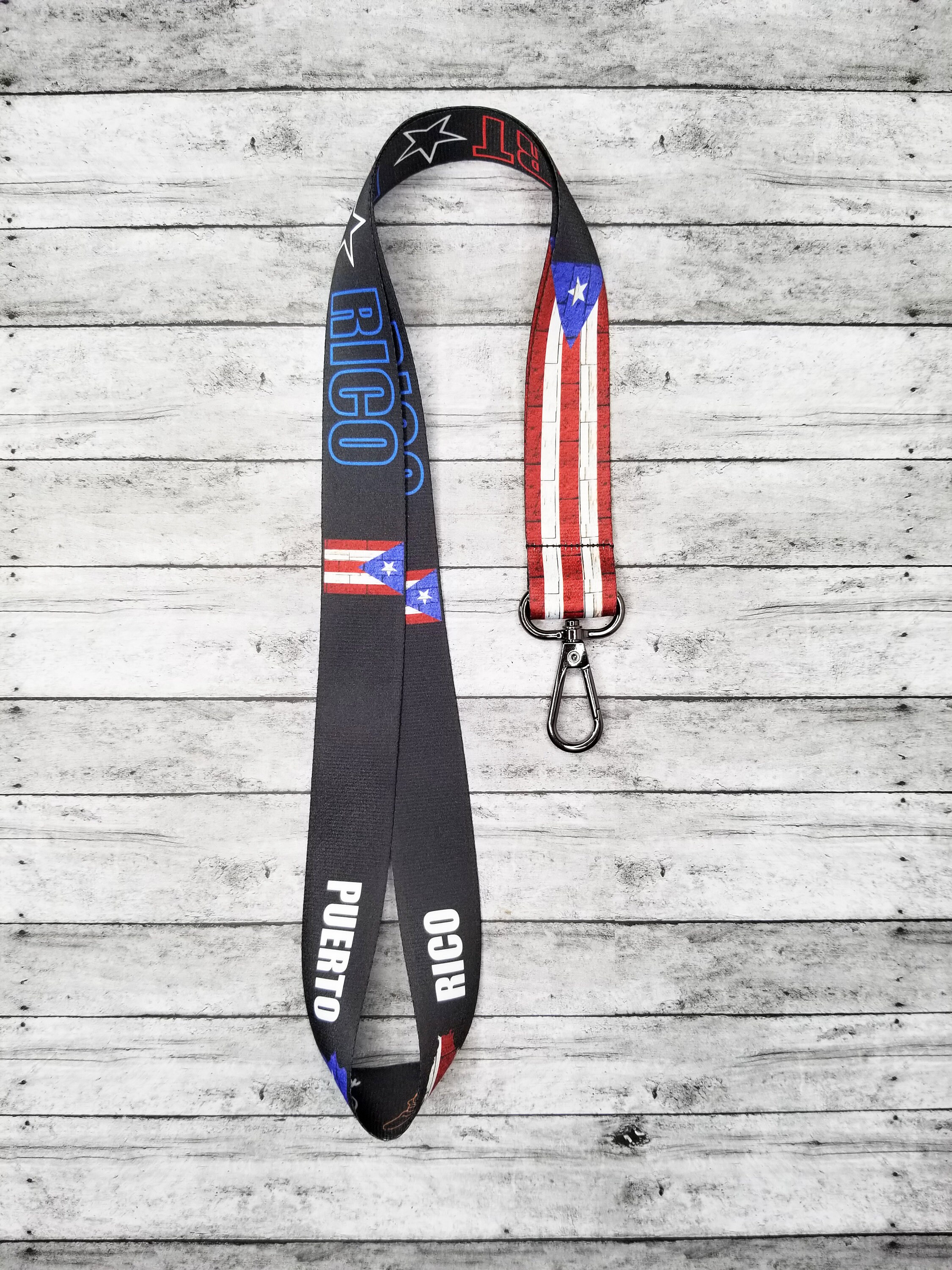 Puerto Rico Lanyard for Key or ID Badge Boricua Puerto - Etsy