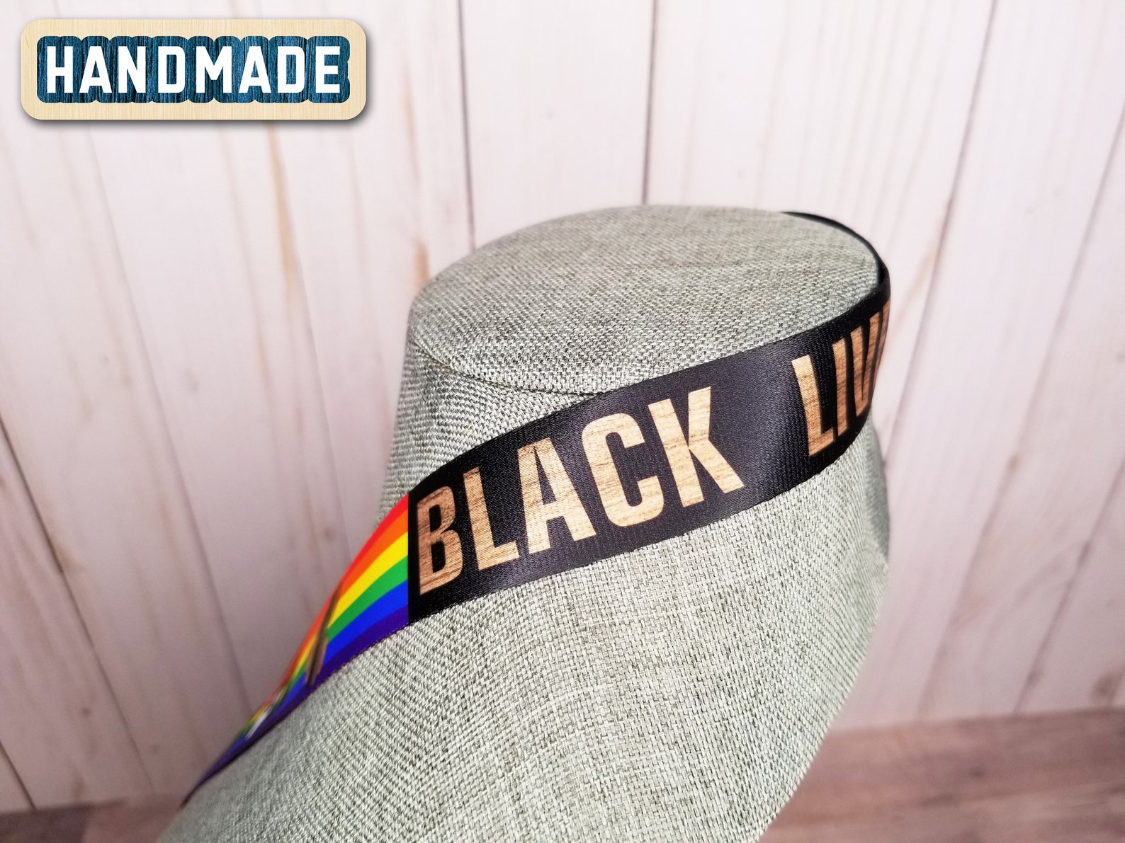 BLM Rainbow Lanyard for Keys or ID Badge, Black Lives Matter Key Holder ...