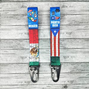 Mexico Puerto Rico Keychain | Puerto Rican and Mexican Key Holder ...