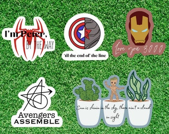 Avengers Sticker Pack - Etsy