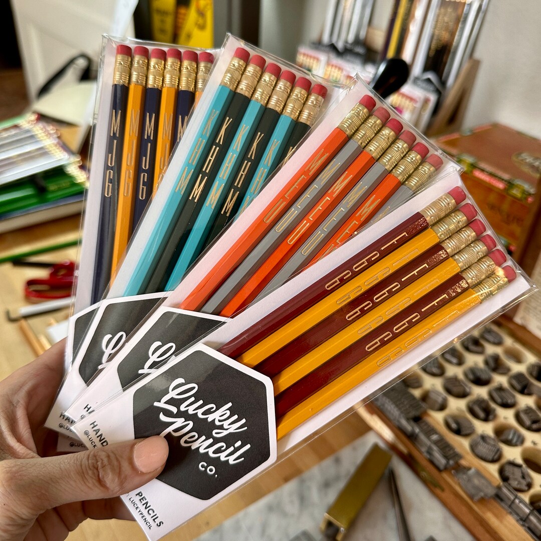 Custom Monogram Pencils. Personalized Pencils. Engraved Pencils. Gift ...