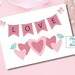 Printable Love Banner Card - Etsy