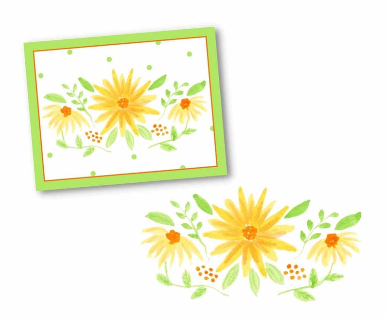 Printable Greeting Card, Blank Card, With FREE Clip Art Image - Etsy