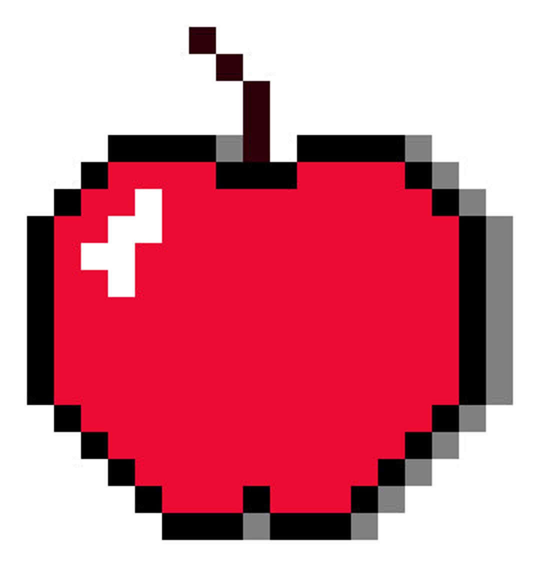 Apple Pixel Art - Etsy