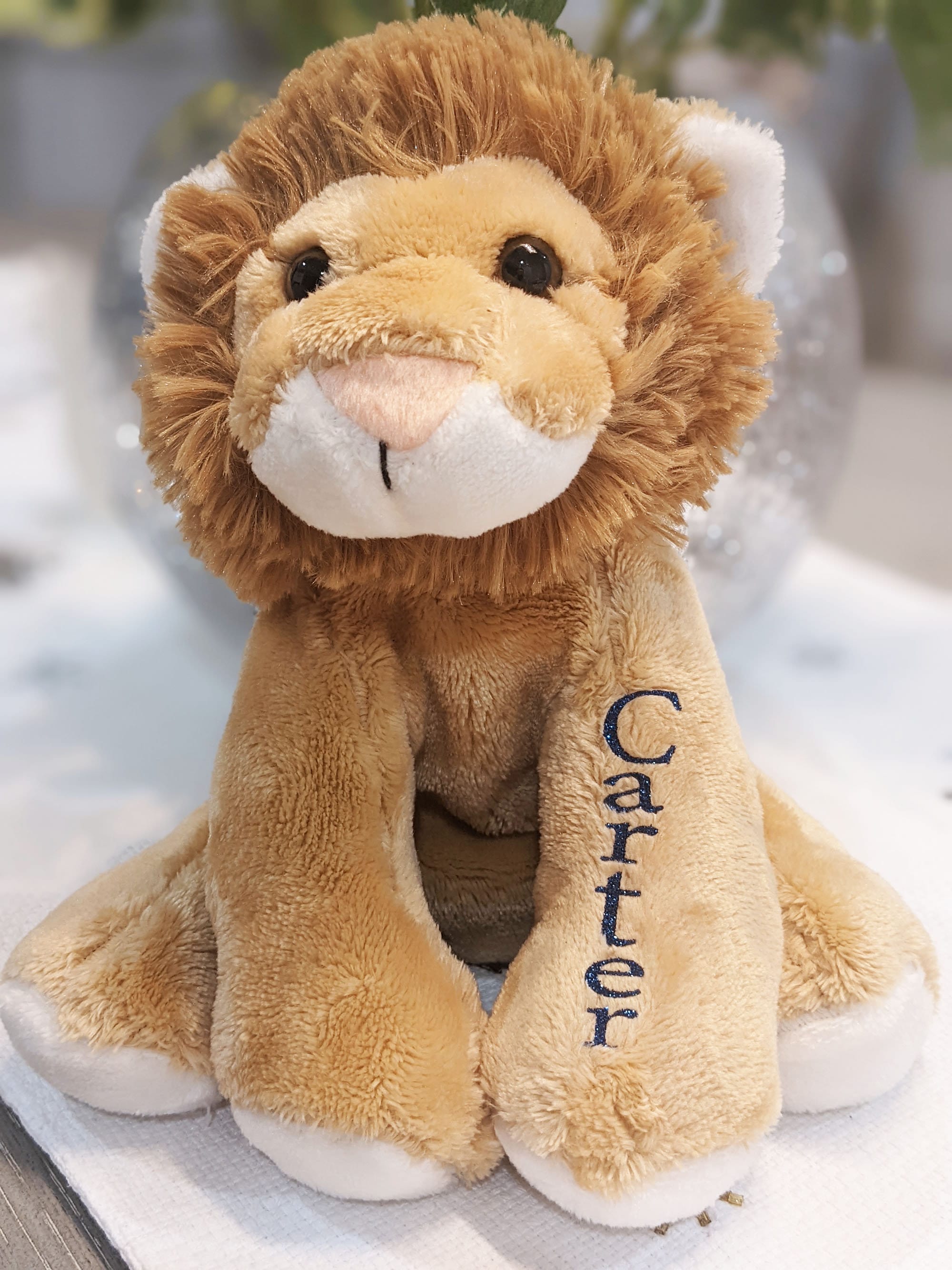 Personalized Lion Plush Lion Stuffed Animal Super Soft 7.5in - Etsy