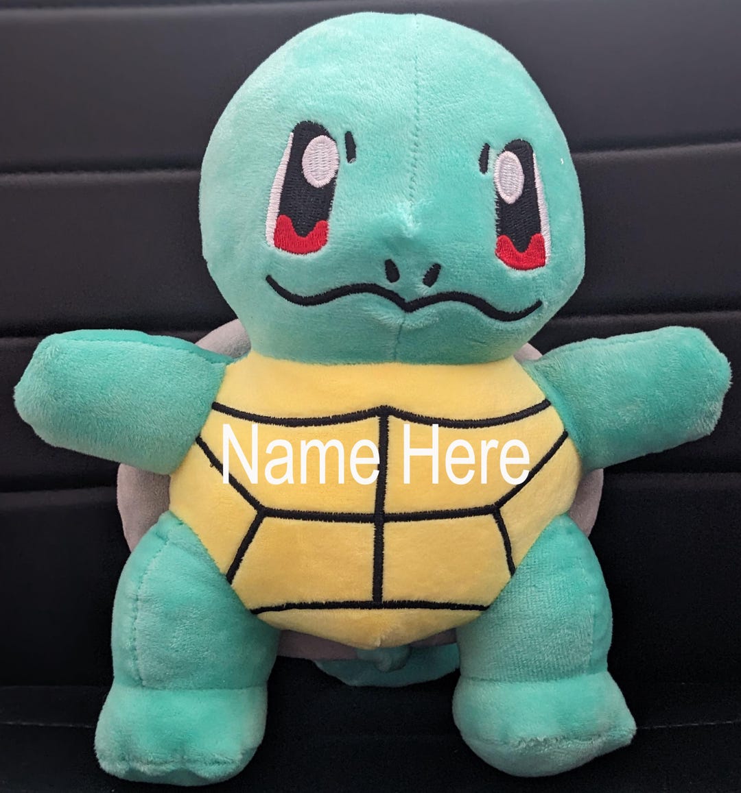 Personalized Squirtle Pokemon 7 Plush Toy, 9 Tall Name Customized ...