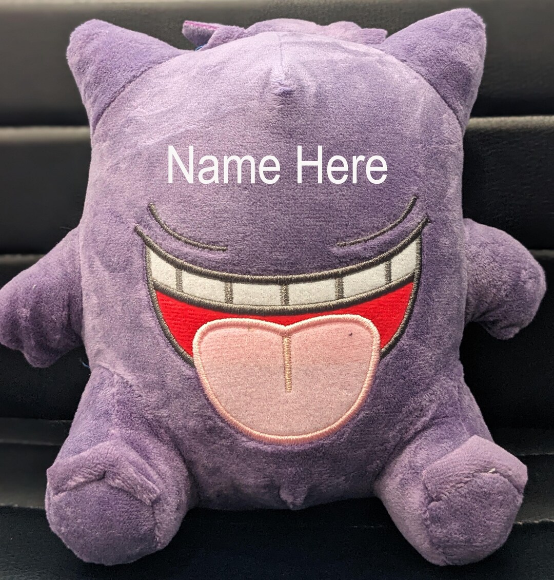 Personalized Gengar Pokemon 94 Plush Toy, 6.5 Tall, Customized Pokemon ...