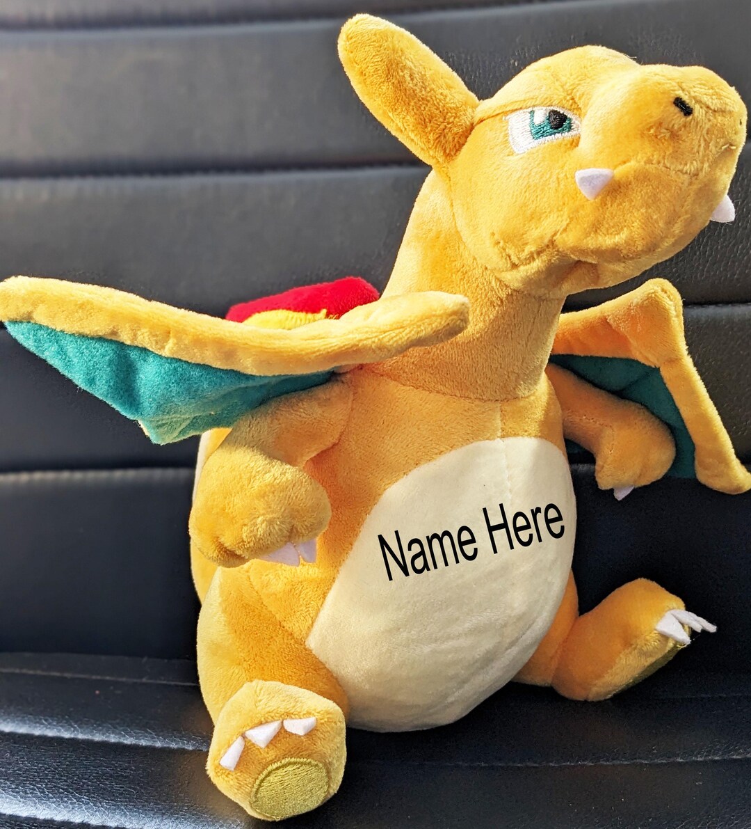 Personalized Charizard Pokemon 6 Plush Toy, 8 Tall, Name Customized ...